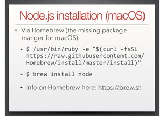 Lezione 02 React and React Native installation and Configuration | PPT