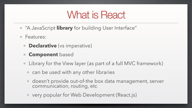 Lezione 03 Introduzione a react | PPT