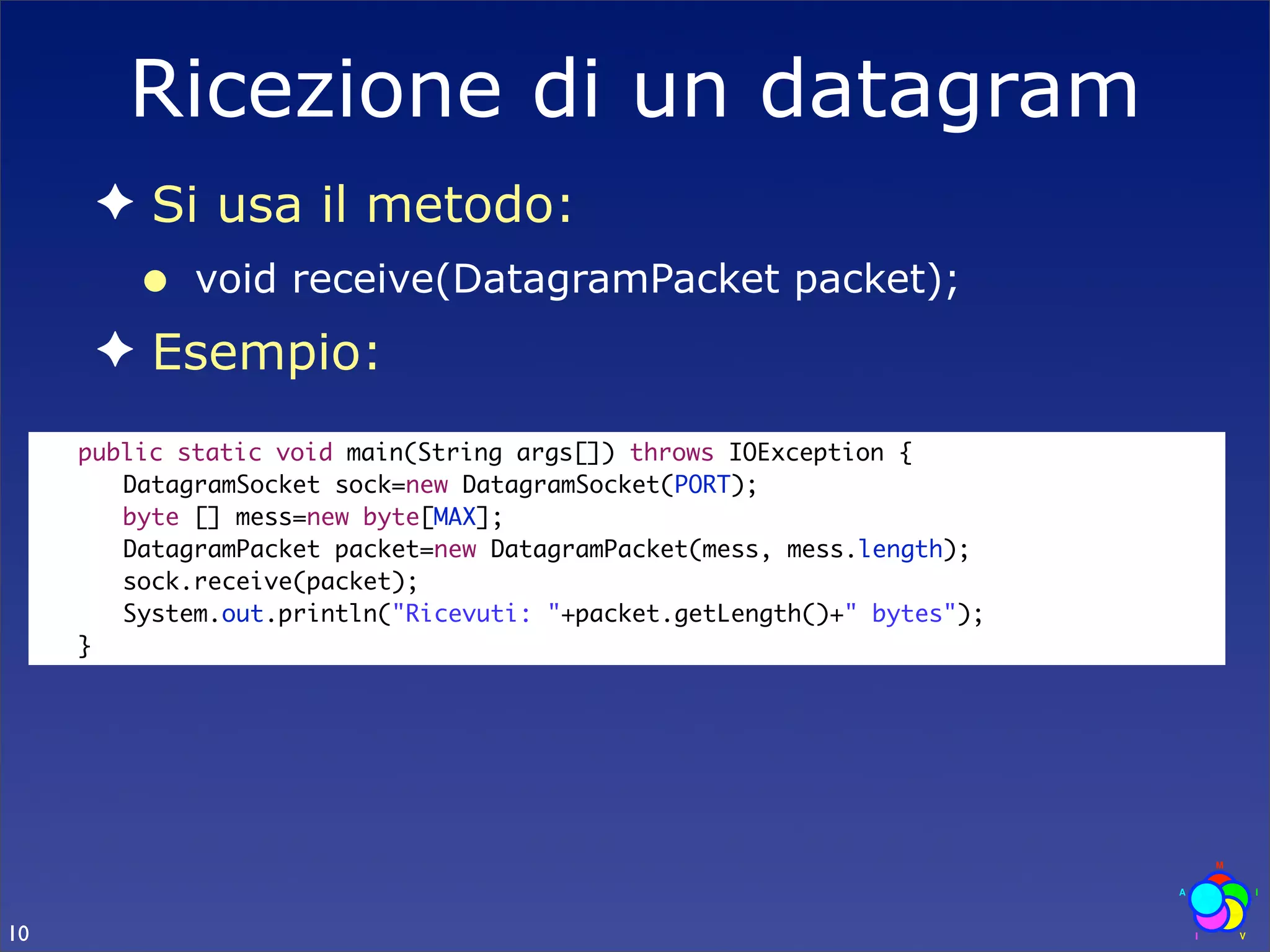 Lezione 4: Comunicazione con UDP | PDF