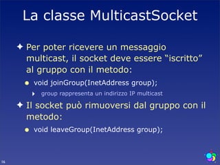 Lezione 4: Comunicazione con UDP | PPT