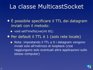 Lezione 4: Comunicazione con UDP | PPT