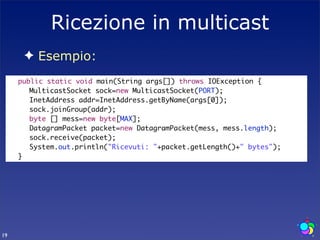 Lezione 4: Comunicazione con UDP | PPT