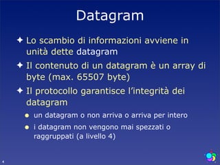 Lezione 4: Comunicazione con UDP | PPT