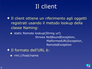 Lezione 6: Remote Method Invocation | PDF | Programming Languages | Computing