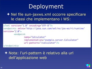 Lezione 9: Web Service in Java | PDF