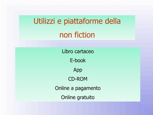 Lezione 1 13 tipi editoria | PPT