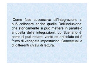 67+68 M5C3 Lezione 1. le fasi dell integrazione | PDF