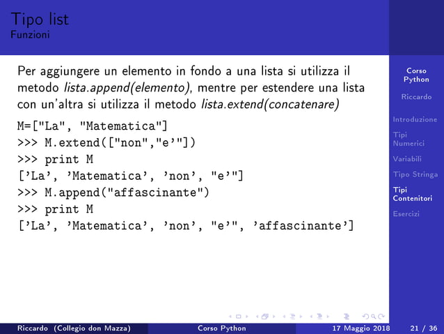 Lezione 1 Corso Python | PPT