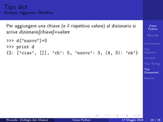 Lezione 1 Corso Python | PDF