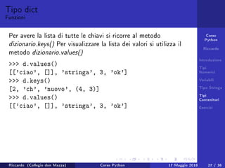 Lezione 1 Corso Python | PDF