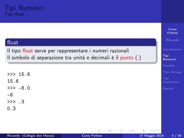 Lezione 1 Corso Python | PDF