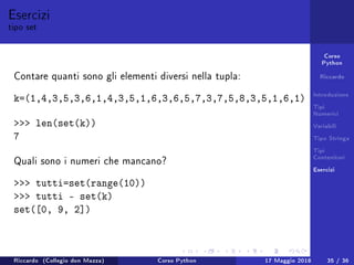 Lezione 1 Corso Python | PDF