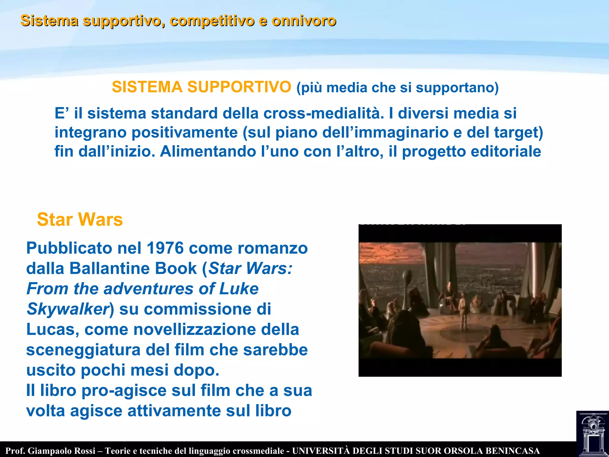 Lezione 10. narrazione e sistemi | PPT