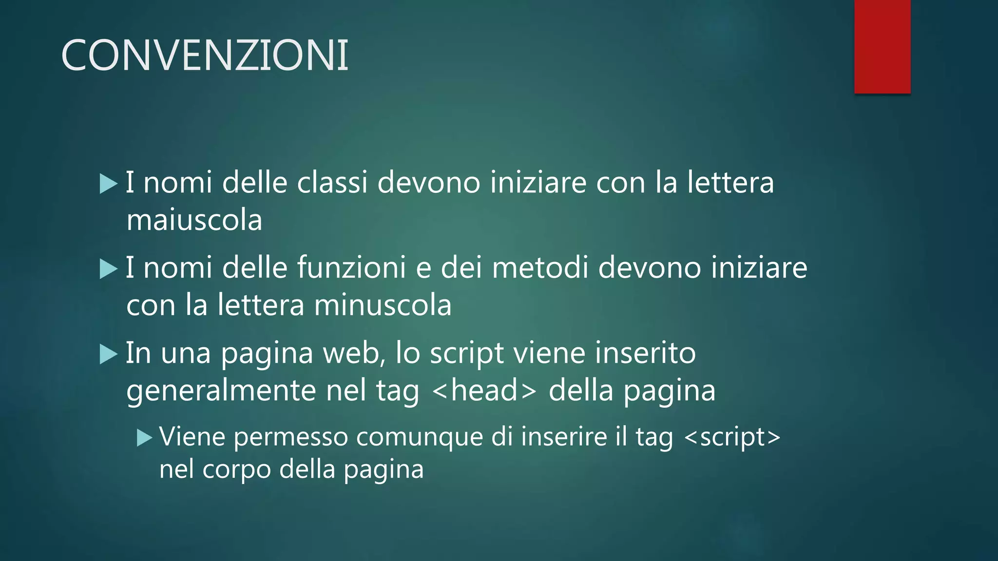 Lezione 11 - Javascript | PPT