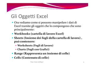 Lezione 11 - Vba E Excel | PDF | Computing | Technology & Computing