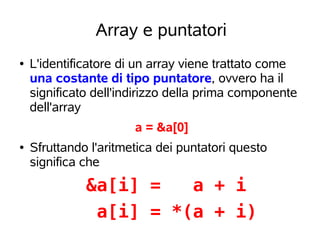 Lezione 12 (28 marzo 2012) puntatori vettori | PPT