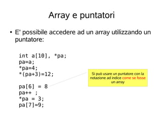 Lezione 12 (28 marzo 2012) puntatori vettori | PPT