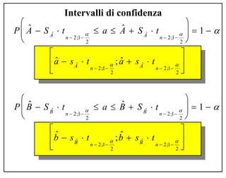 Regressione - Lezione 13 | PPT