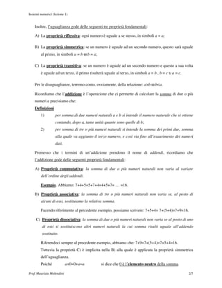 Lezione 1 insiemi numerici | PDF