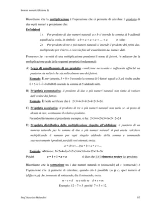 Lezione 1 insiemi numerici | PDF