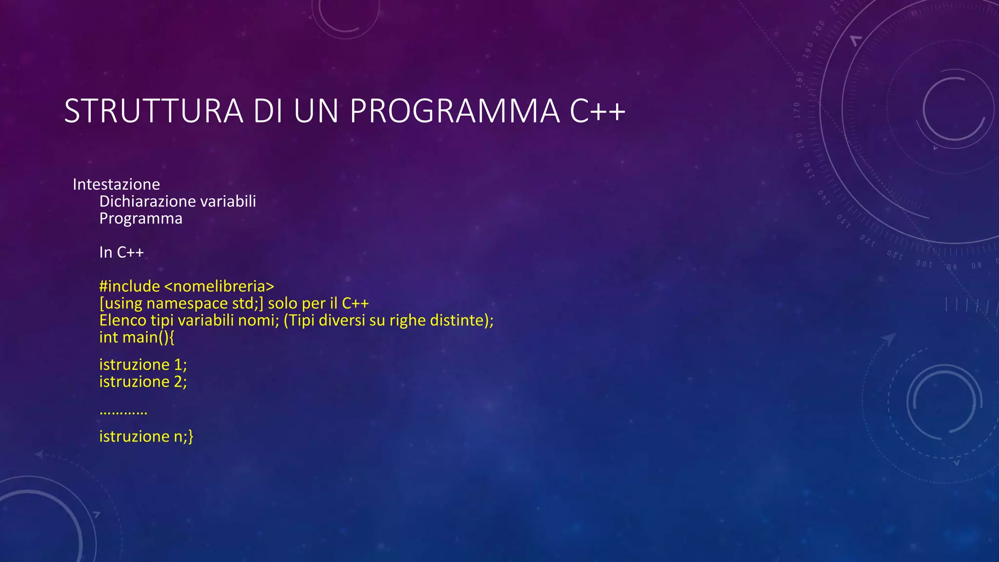 Linguaggio C++ - Basi | PPTX