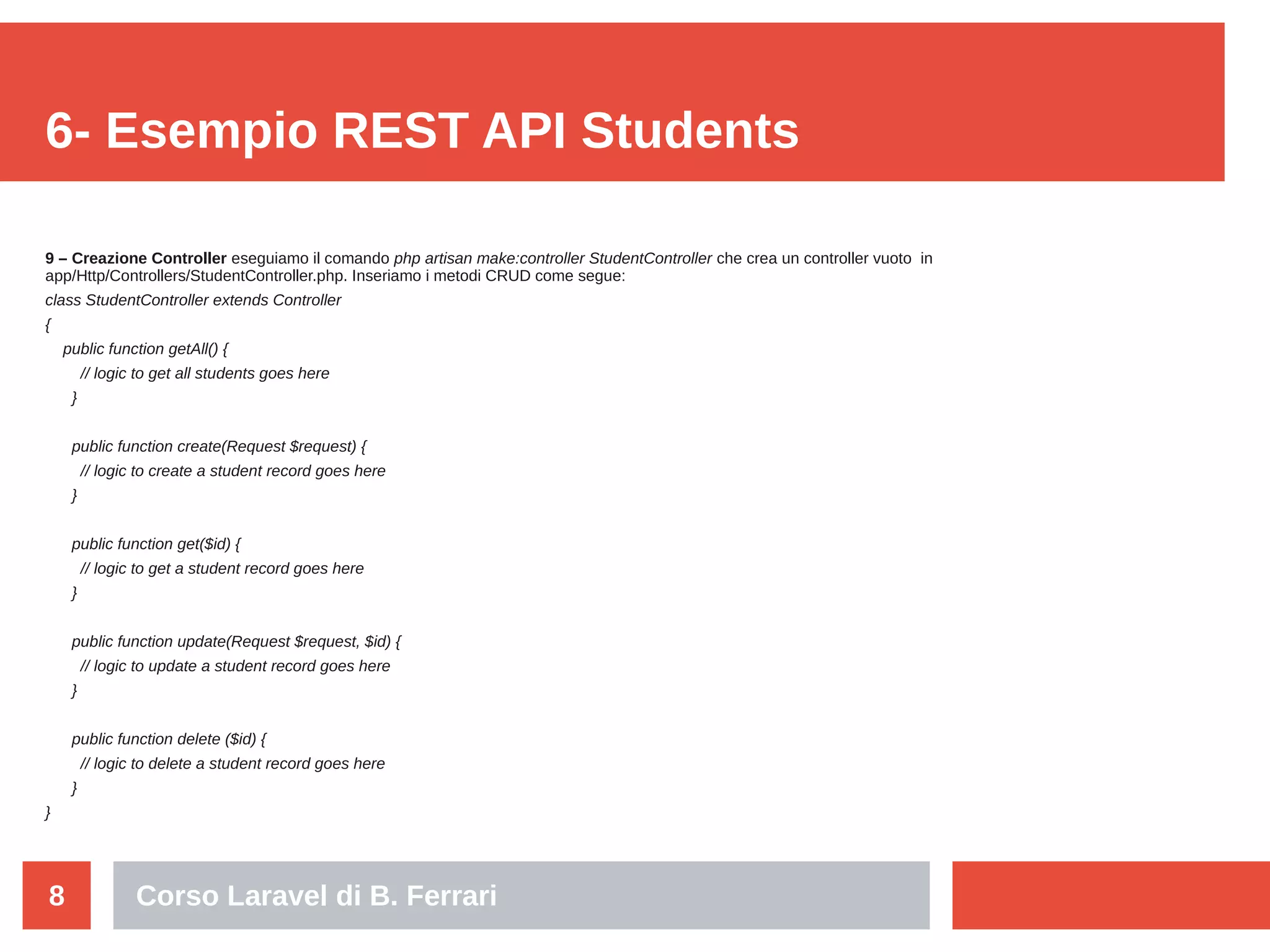 Laravel 7 REST API | PPT | Free Download