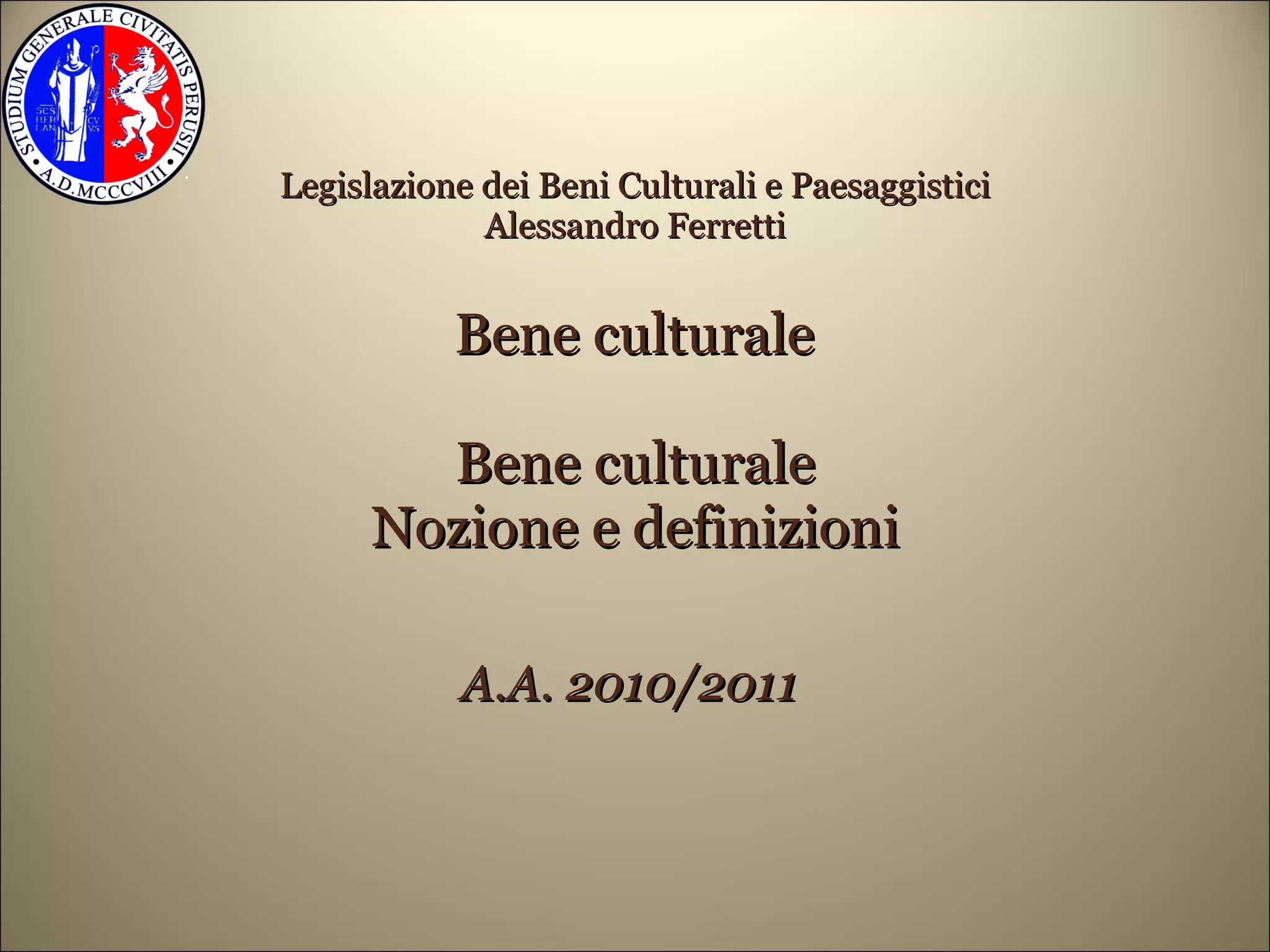 Lezione 2011 | PPT