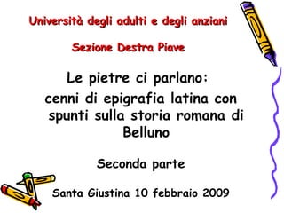 Lezione2 epigrafia 10 febbraio 2009 | PPT