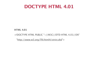 Ancora anatomia, le pagine HTML(5) | PPT