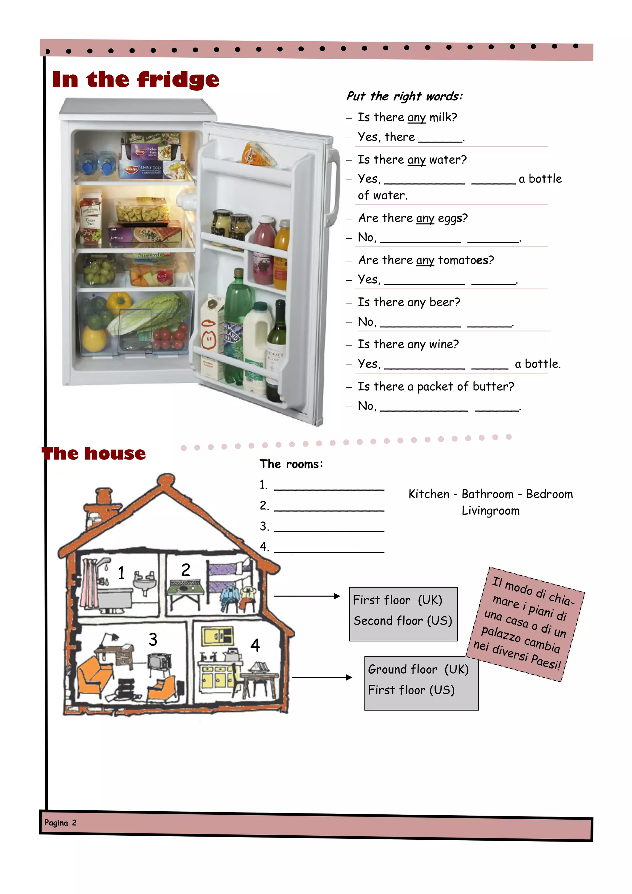 English for Italian Lesson 3 | PDF