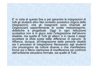 67+68 M5C3 Lezione 4. dall integrazione alle integrazioni | PPT