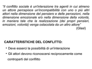 Corso di comunicazione (5/5) - Mediazione dei conflitti | PPT