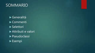 Lezione 7 - CSS | PPT