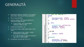 Lezione 7 - CSS | PPT