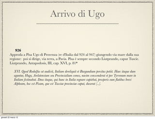 Storia Medievale II - nona e decima lezione | PPT
