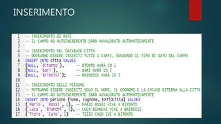 Lezione 9 - Il linguaggio SQL | PPT