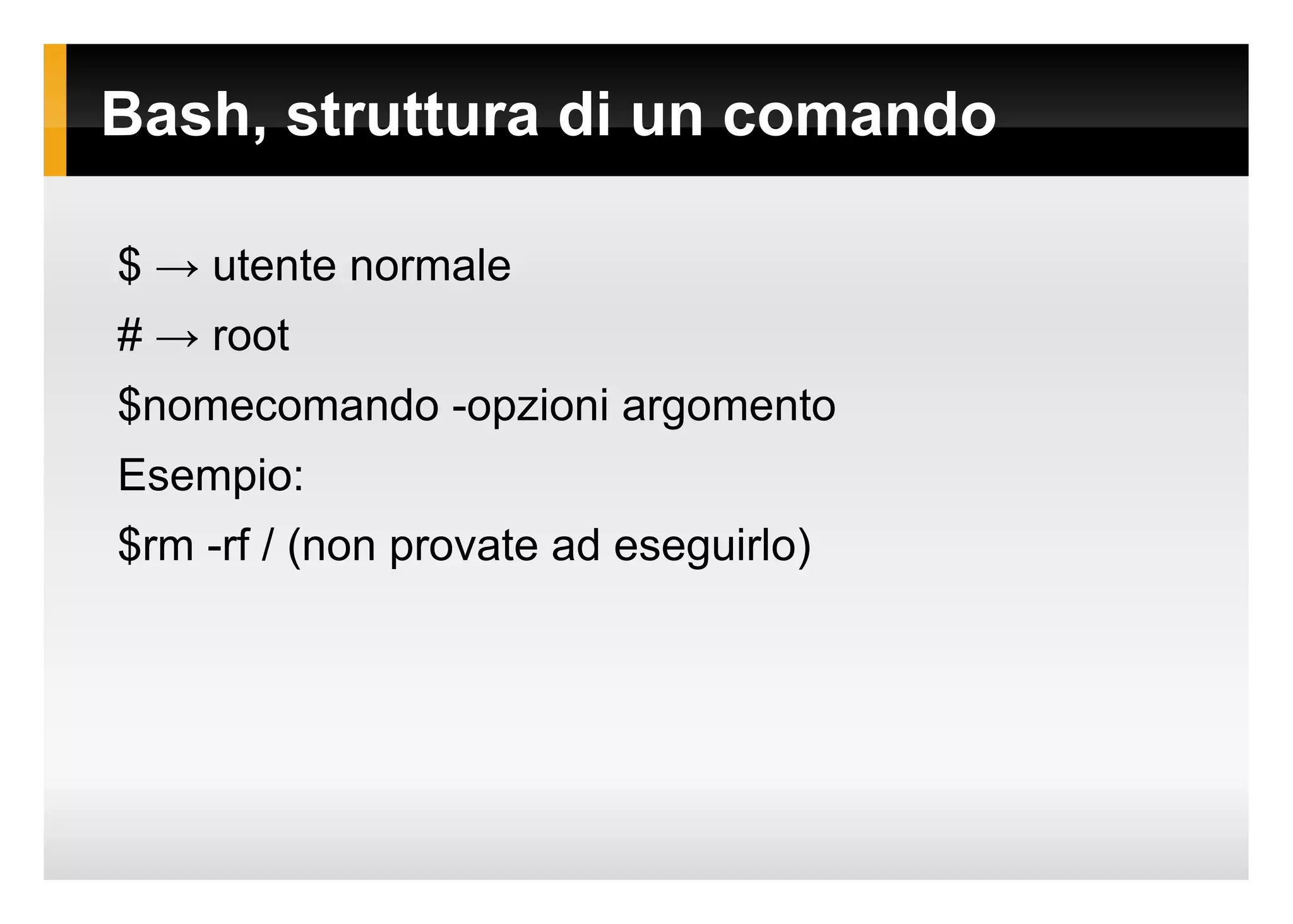 Lezione corso Base GNU/Linux | PPT