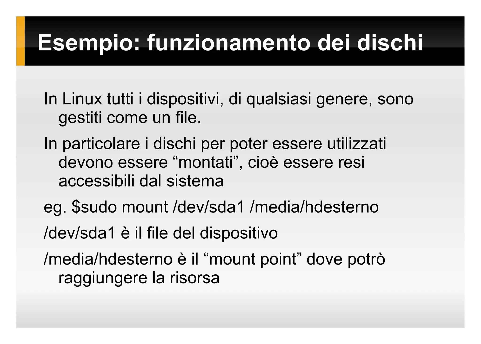 Lezione corso Base GNU/Linux | PPT