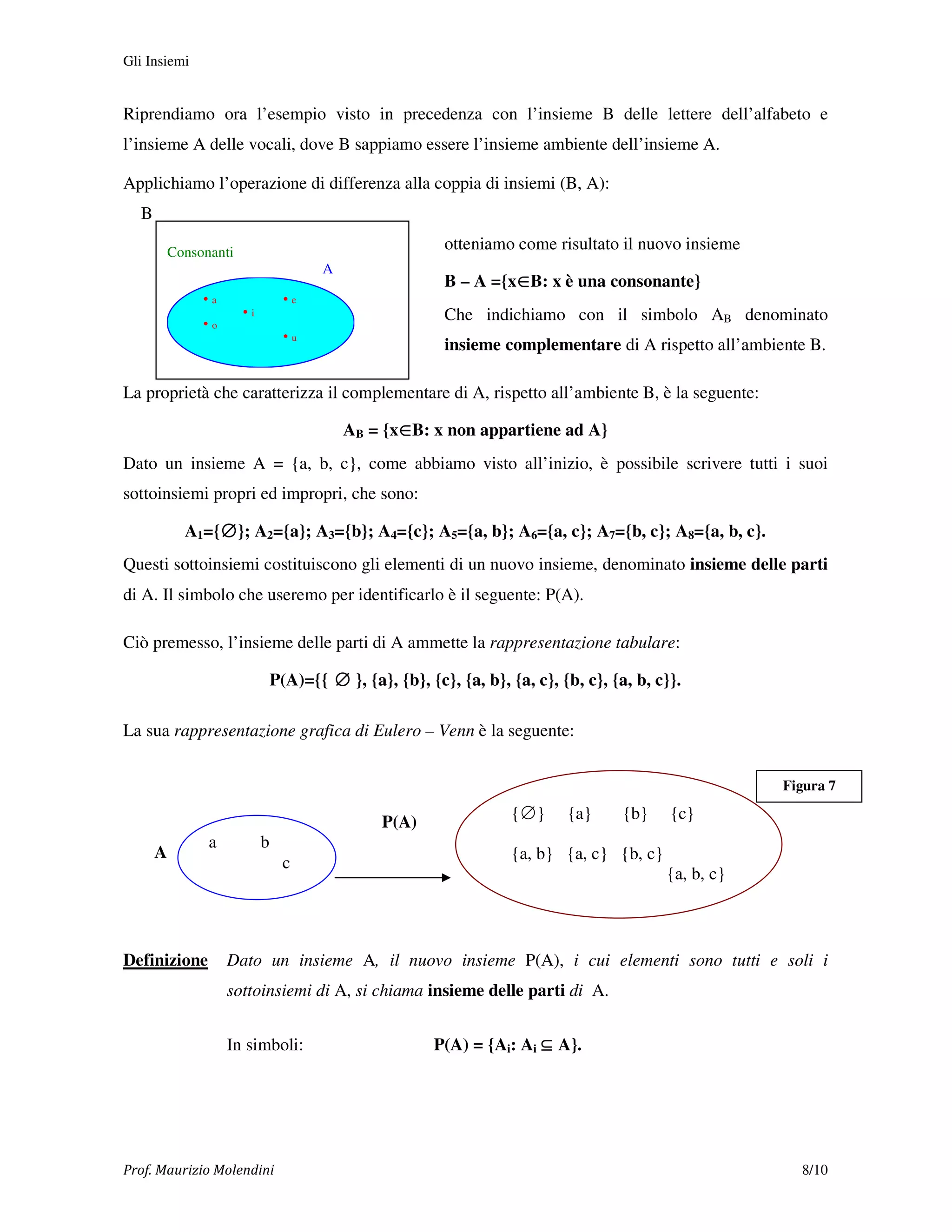 Lezione insiemi | PDF