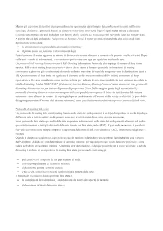 Lezione InternetWorking: il routing | PDF