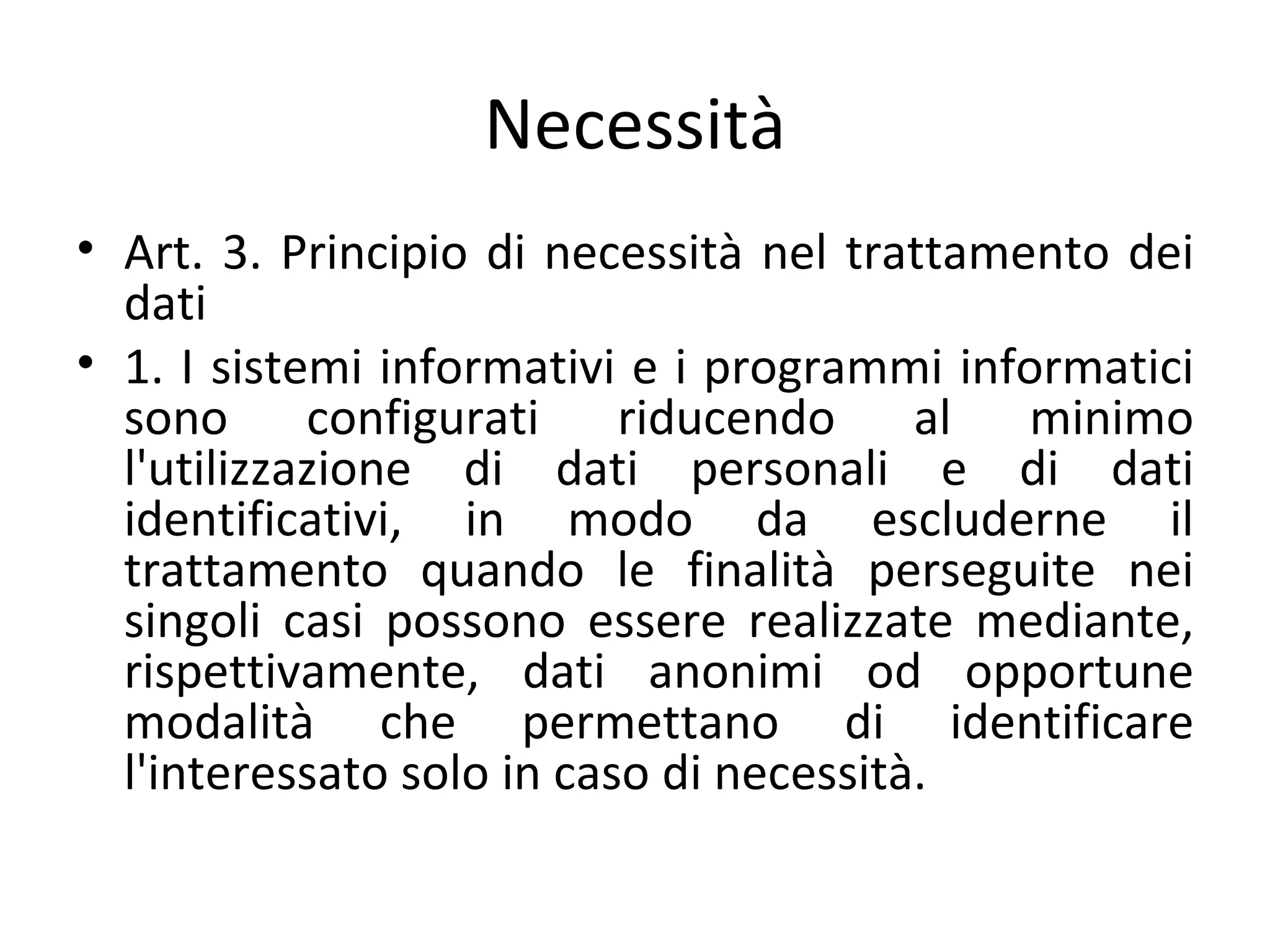 Introduzione al Codice privacy | PPT