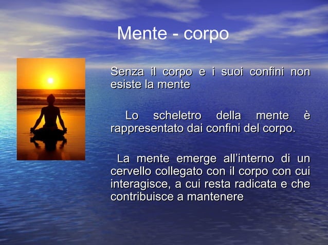 Lezione mente corpo | PPT