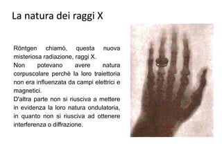 Lezione raggi x | PPTX