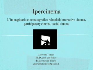 CInema 1.0, 2.0 e social cinema | PDF | Technology & Computing