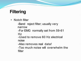 Lezione X_Processing EMG.pdf-Overview of EMG processing techniques | PPT