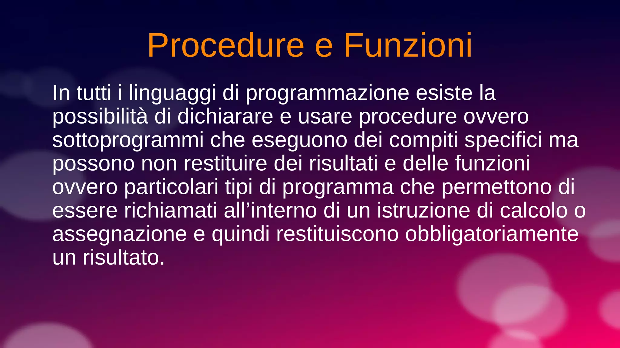 I sotto programmi in Python 3 | PDF