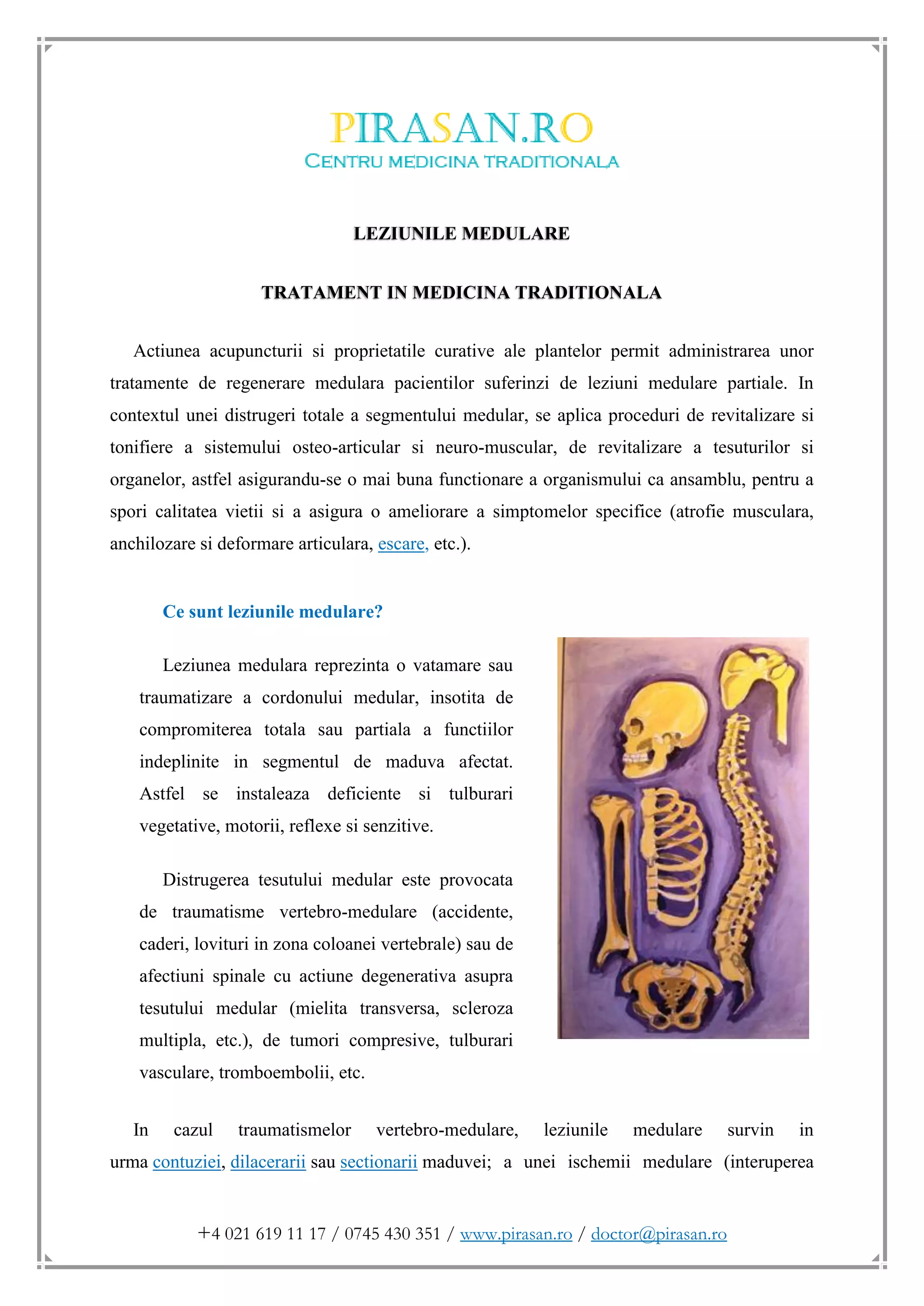 Leziunile medulare | PDF