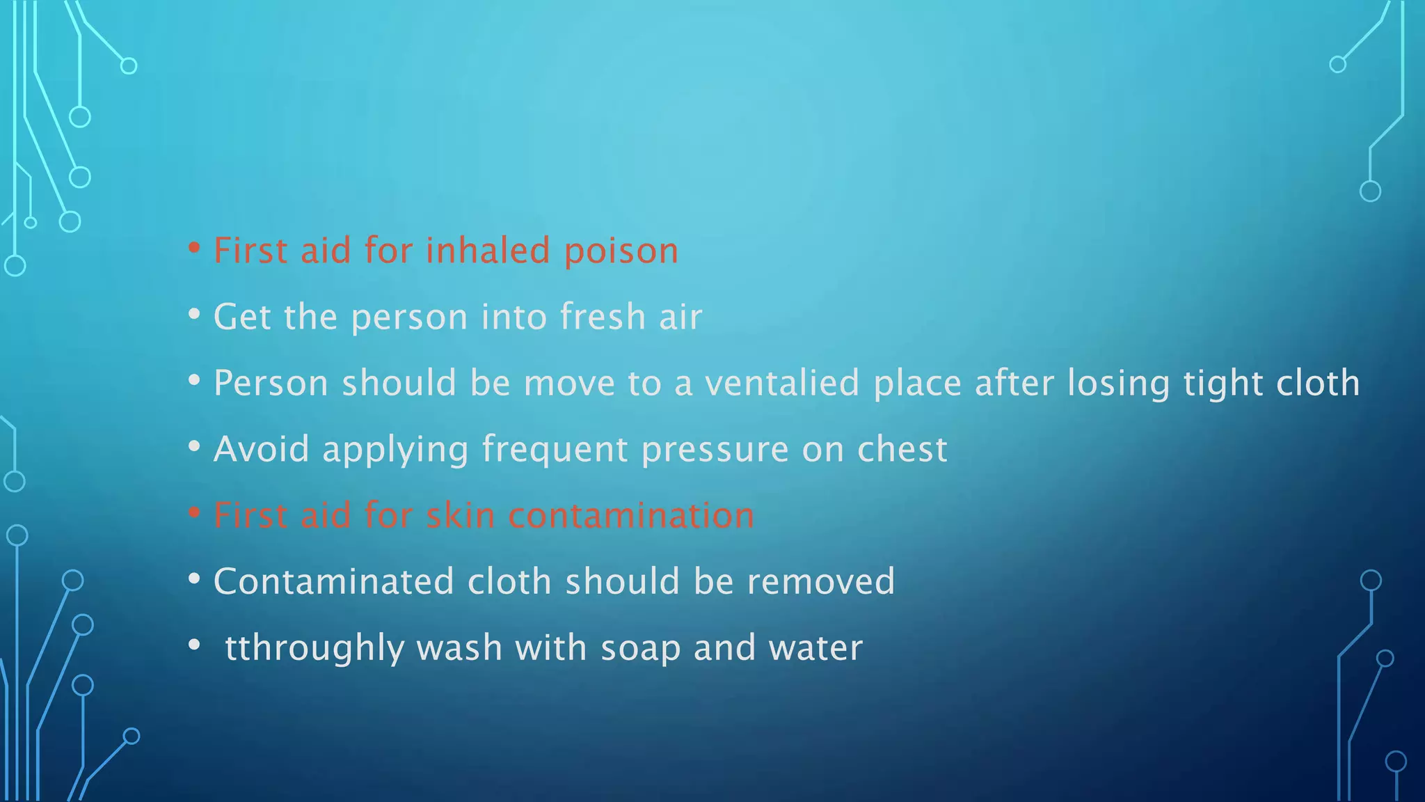 Symptoms of poison and their antidote | PPTX