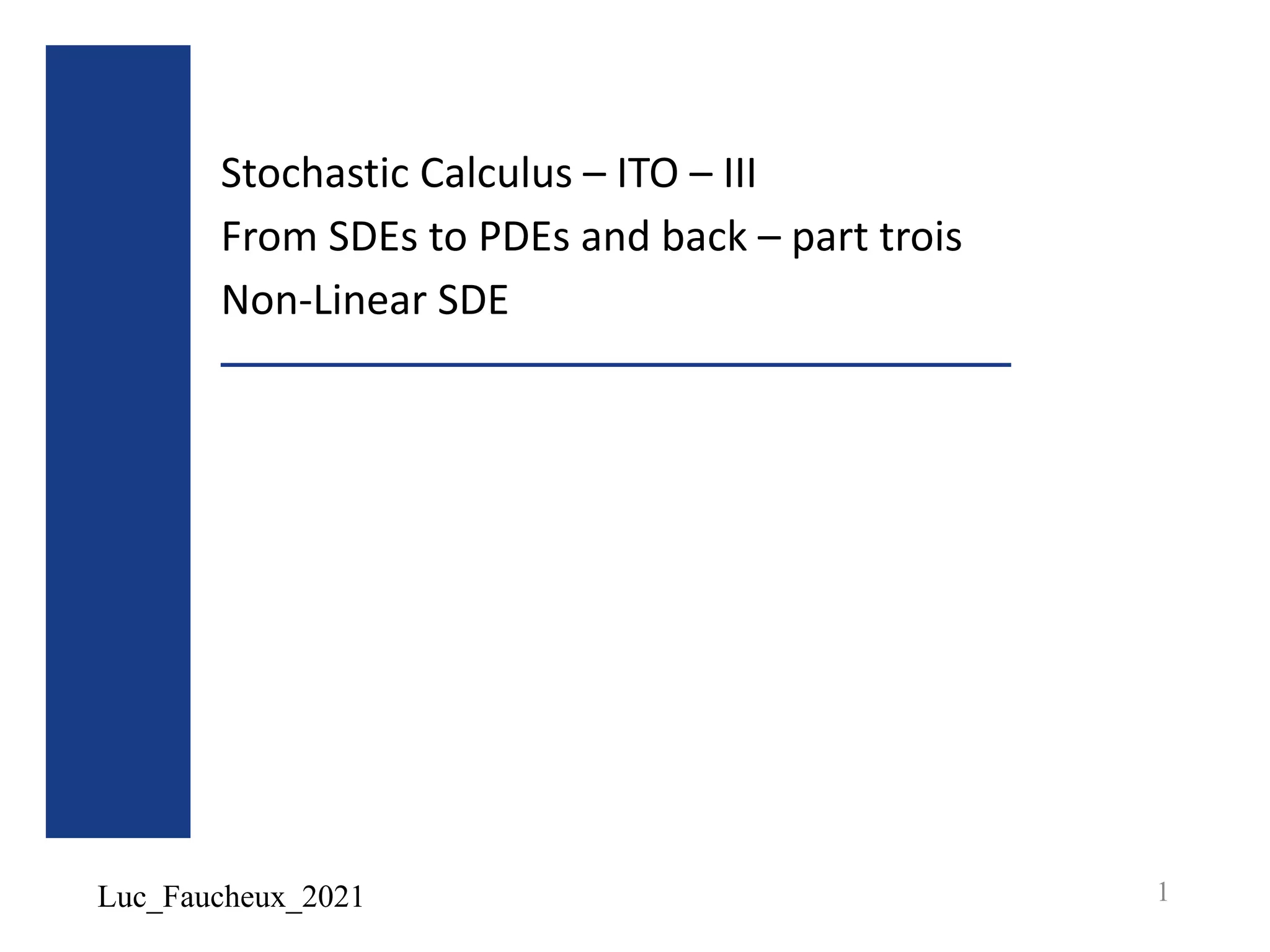 Lf 2021 Stochasticcalculusito Iii Ppt 