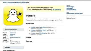 A Brief History of Snapchat | PPTX